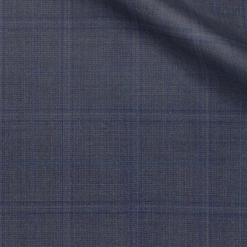 Premium Blue Plaid wool Pant Suit | Sumissura