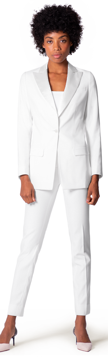 Women's White Suits | All White Suits for Women - Sumissura